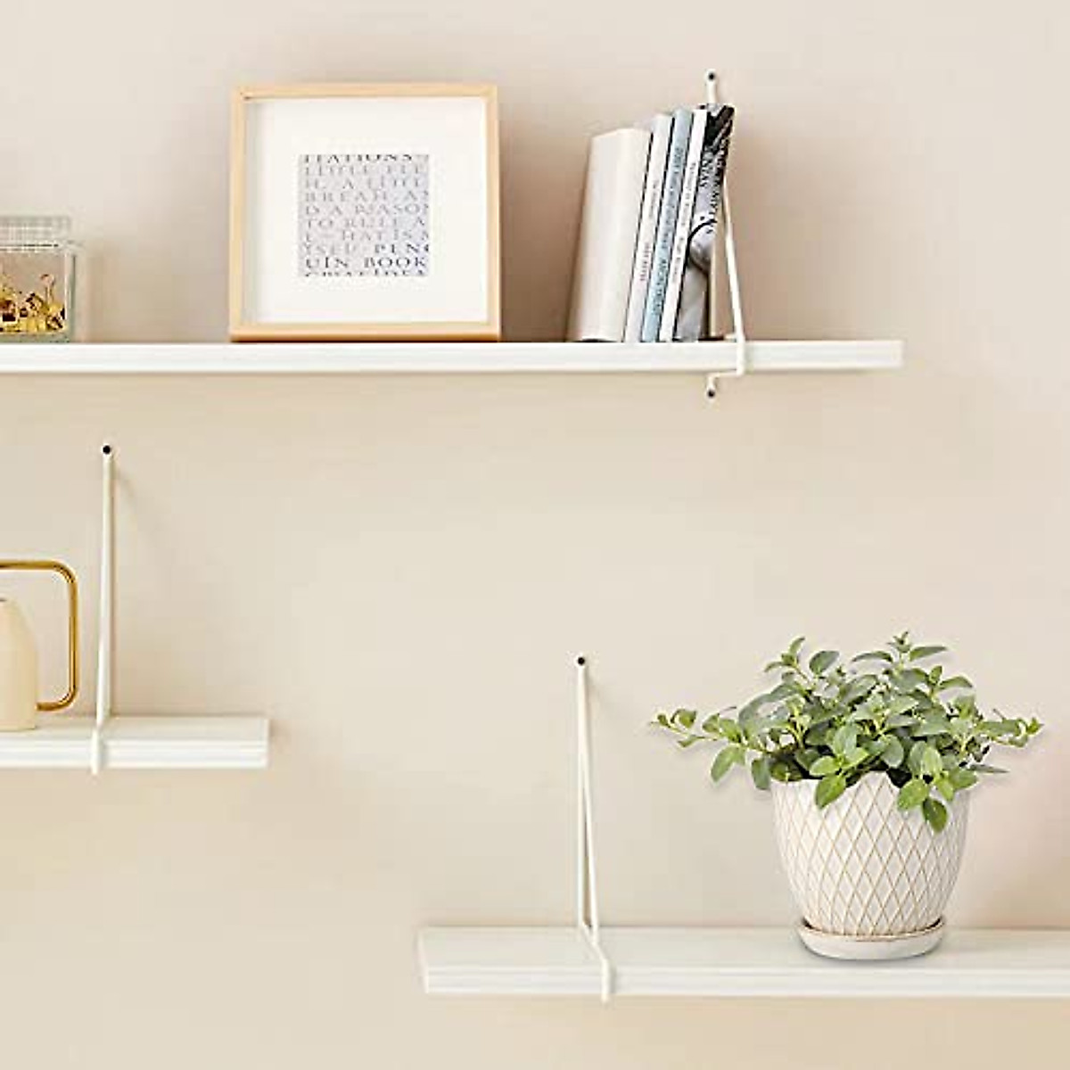 Oairse 4 inches Ceramic Planter Pots 3 Set of Small Round Flower Pots with Drainage Hole and Ceramic Tray for Succulents Cactus Indoor Outdoor Garden Home Windowsill