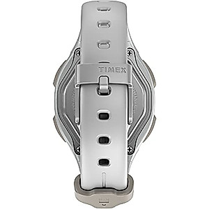TIMEX Women's IRONMAN Transit 33mm Resin Strap Watch – White/Chrome tone- White resin strap