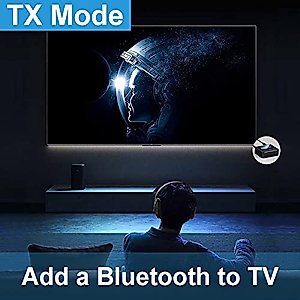 Bluetooth Transmitter, 2-in-1 Bluetooth Transmitter Receiver with LCD Screen, Bluetooth 5.0 Audio Adapter, TF Card Plug-play, Support 3.5mm AUX, RCA, for TV/PC/Car/MP3/CD Player/Speaker/Headset (C39S)
