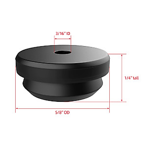 TUELETFU RV Stove Top Grommets for Amana for Magic Chef Stove Grates, RV Gas Cooktop Grill Grommet for RV Camper Trailer Kitchen Use, 4pcs