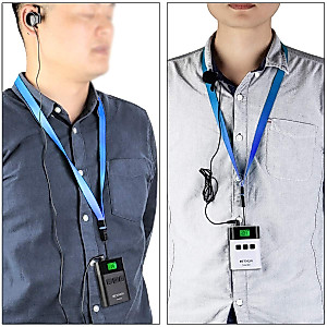Retekess TT122 Church Translation System, Wireless Tour Guide System, One Key Mute, Crystal-clear Reception, Assistive Listening Devices for Court Interpretation(1 Transmitter 2 Receivers)