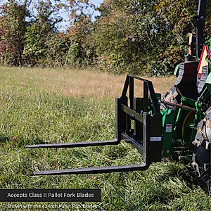 Titan Attachments Pallet Fork Frame Attachment with 36" Fork Blades, Fits Cat I & II Tractors, Rated 4,000 LB