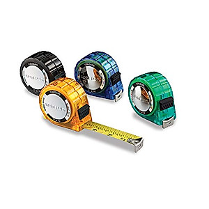 Komelon 3516 Colours Tape Measure with Acrylic Coated Steel Blade 16-Feet by 1-Inch, Assorted Colors