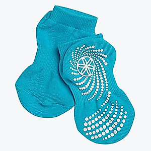 Gaiam Kids Yoga Socks (Pack of 2), Green/Blue
