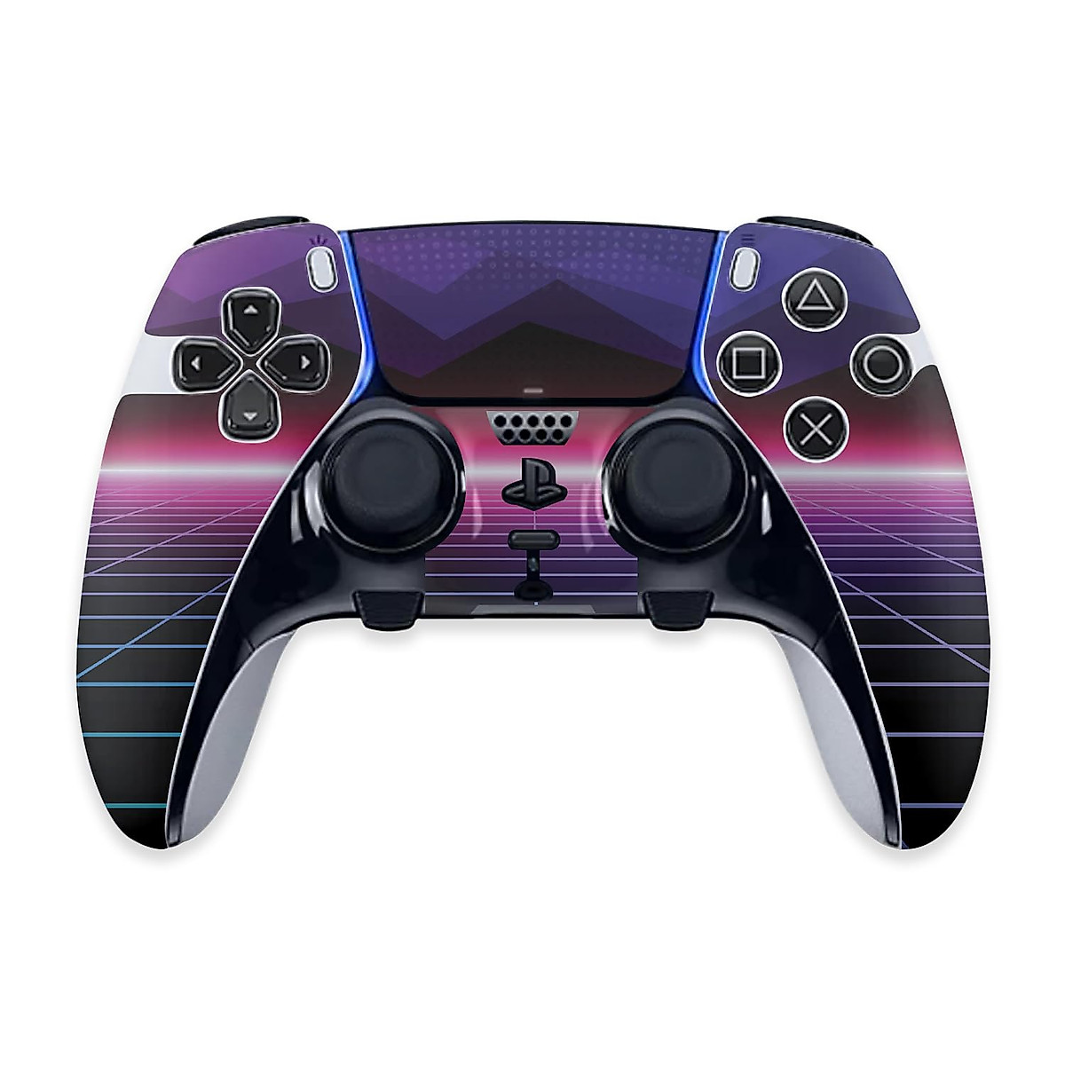 MightySkins Skin Compatible with PS5 DualSense Edge Controller - Synthwave | Protective, Durable, and Unique Vinyl Decal wrap Cover | Easy to Apply & Change Styles | Made in The USA
