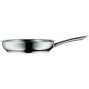 WMF Frying pan uncoated Ø 20cm Profi Made in Germany Pouring Rim Stainless Steel Handle Cromargan Stainless Steel Suitable for Induction Dishwasher-Safe