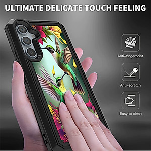 BPQOJB for Samsung A54 5G Case Galaxy A54 5G Case with Green Hummingbird Pattern for Men Women Dual Layer Hybrid Hard PC Soft TPU Shock Proof Protective Case for Samsung Galaxy A54 5G 6.4 inch 2023