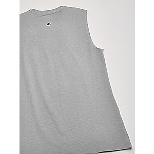 Champion Mens Muscle Tank, Classic Graphic Tee, Sleeveless T-shirt For (Reg. Or Big & Tall), Oxford Gray, X-Large US