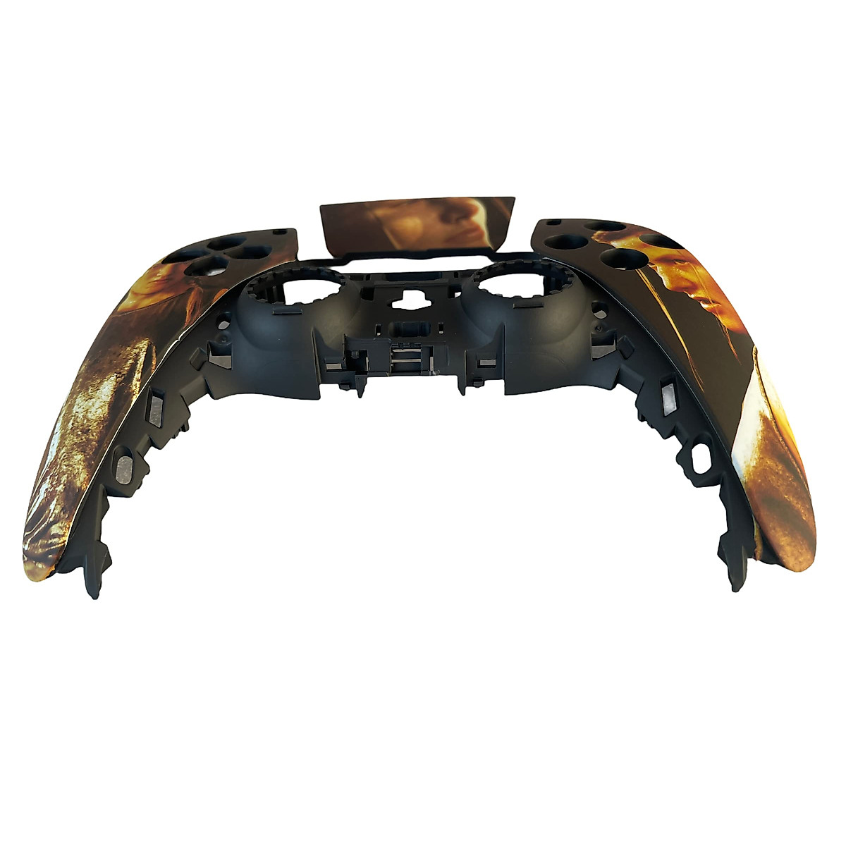 BootUS TLOU2 Fan Art Replacement Abby Plus Touchbar Front Housing Shell Faceplate PS5 Controller, Matte Black