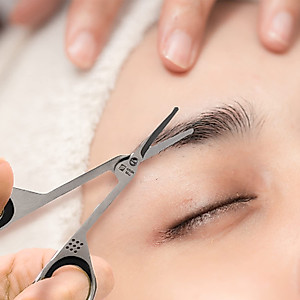 Seki Edge Stainless Steel Nostril Scissors (SS-908) - Safety Grooming Scissors with Round Blunt Tips for Trimming Nose Hair & Other Facial Hair for Men & Women - Made in Japan