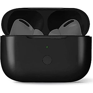 Black Wireless Charging Case Replacement Compatible for Air Pod Pro Charging Case with Bluetooth Pairing Sync Button