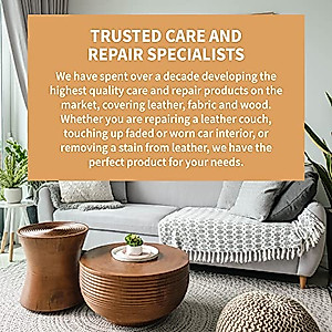 Furniture Clinic Leather Complete Restoration Kit | Includes Leather Recoloring Balm, Leather Cleaner, Protection Cream, Sponge & Cloth | Restores & Repairs (Dark Brown)