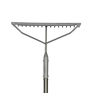 Fiskars 397940-1001 PRO Rake, Garden, 60 Inch, Silver
