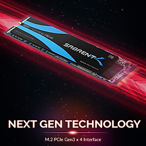 SABRENT 1TB Rocket NVMe PCIe M.2 2280 Internal SSD High Performance Solid State Drive (SB-ROCKET-1TB)