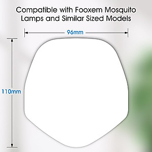 Fooxem Glue Board Refills for Fruit Fly Traps Indoor, Replacement Sticky Boards for Gnats Moths Mosquitos Pest Control, 10 Pack