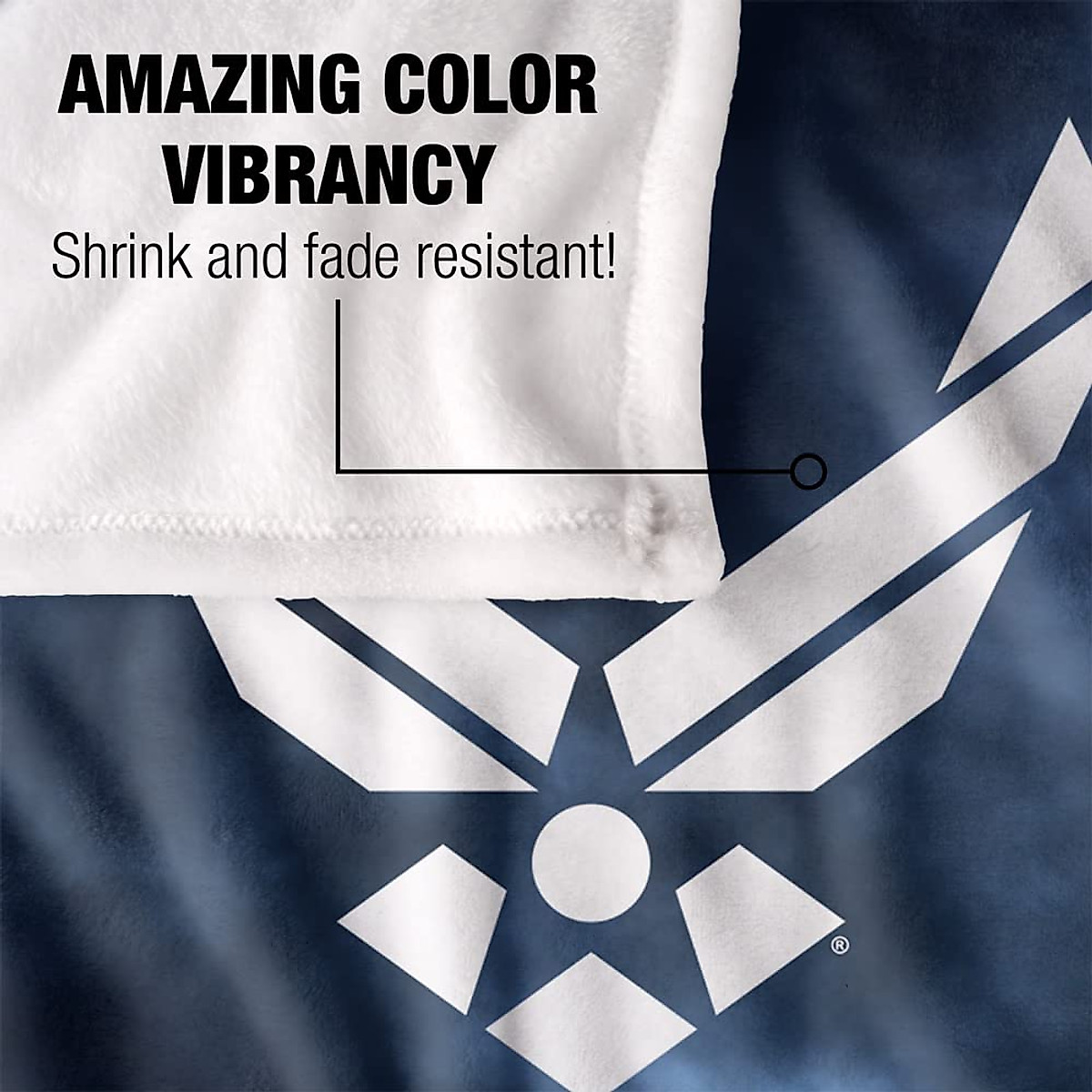 Air Force Take Off Officially Licensed Silky Touch Super Soft Throw Blanket 36" x 58"