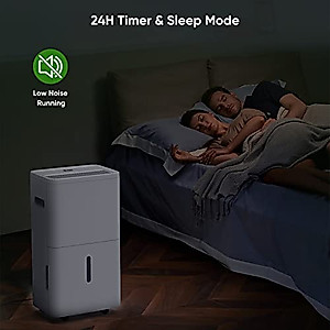 4500 Sq. Ft 50 Pint Dehumidifier for Basement, COLAZE Dehumidifiers with Drain Hose for Home Bedroom Bathroom Large Room, Auto Defrost & Full Water Alarm & 24H Timer with 1.59 Gallon Water Tank