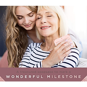 Lucky Feather 60th Birthday Gifts for Women - 14K Rose Gold Dipped Beads Bracelet on Adjustable Cord, 60th Birthday Jewelry Gift Ideas for 60 Year Old Woman