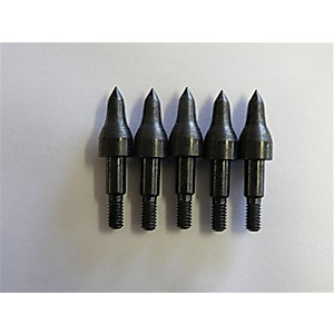 Wanty 12 PCS Screw in Archery Bullet Points for Arrows,Crossbows Practice Points for Crossbow Arrows,100 Grain Each (Black)