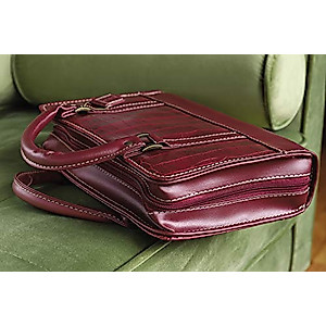 Reptile Leather Extra Large Wine Bible Cover