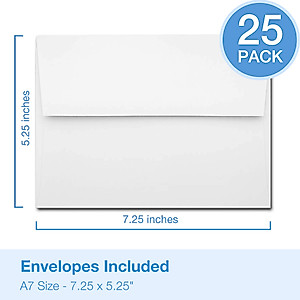 Set of 25 Baby Shower Invitations for Boy with Envelopes, Diaper Raffle Tickets and Baby Shower Book Request Cards