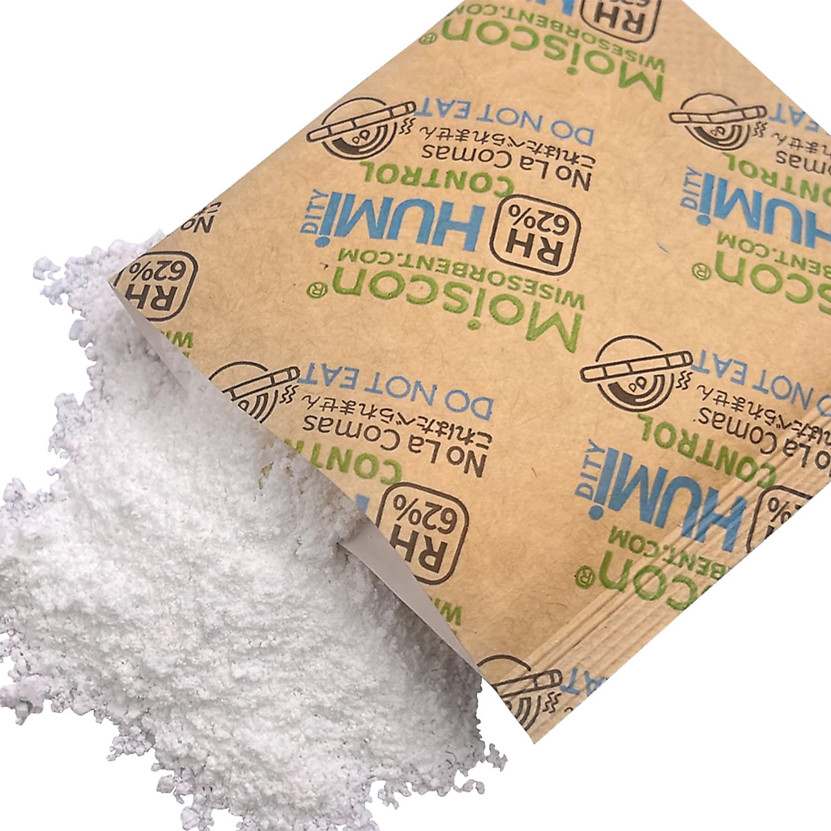 Wisesorb 30 Pack 62% RH 8 Gram Two-Way Humidity Control Packs for Storing 1 oz, Size 8 Moisture Control Packets Individually Wrapped