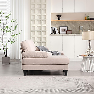 ODUWA Sectional Sofa Cloud for Living Room,110" U-Shaped Couch with Oversized Seat,6-Seat Sofa Bed with Double Chaise,Modern Polyester Fabric with Sleepable Armrests for Home Apartment Office