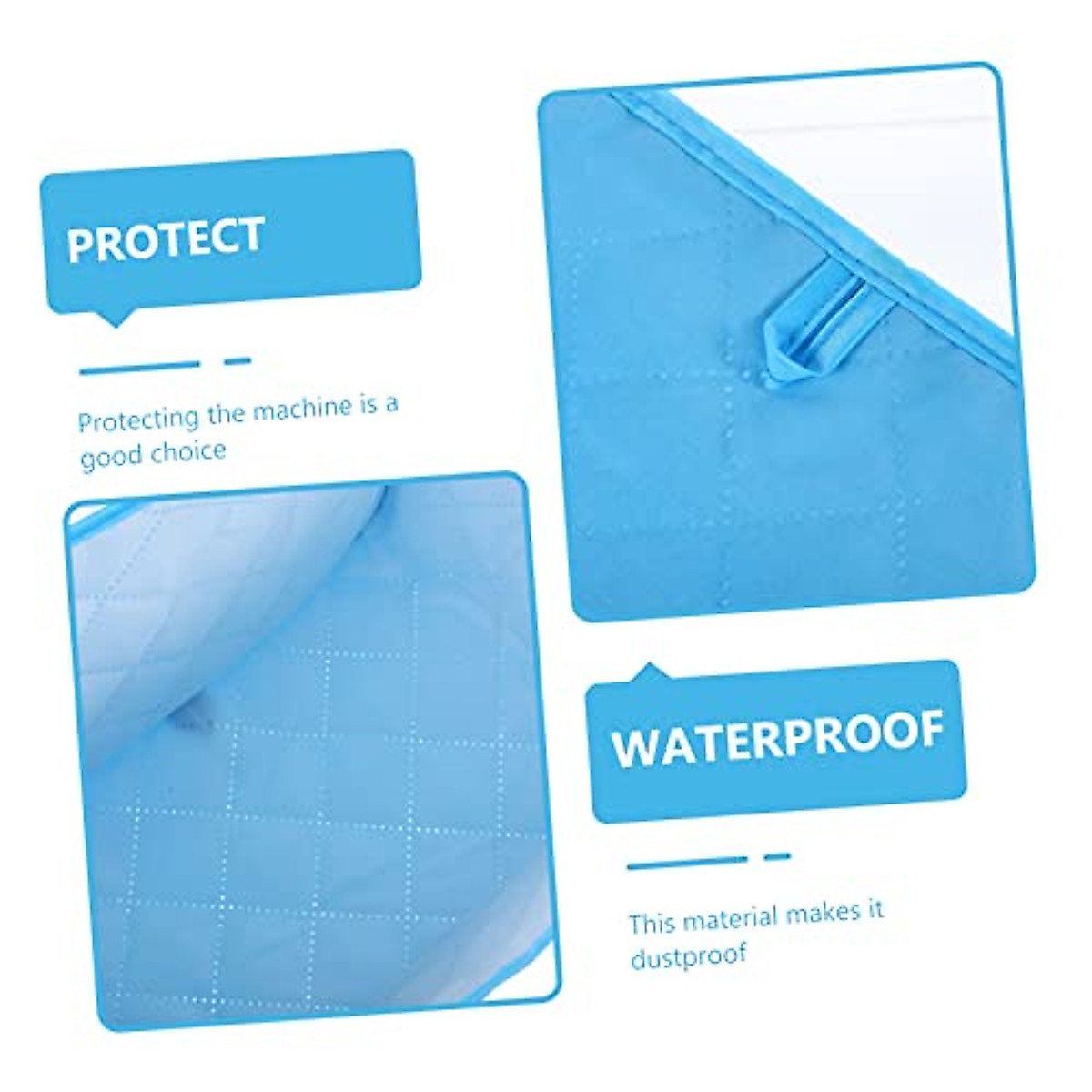 RUNROTOO Bread Machine Dust Cover Home Appliances Air Fryer Toaster Oven Toaster Bread Machine Supplies Air Fryer Cover Polyester Toaster Cover Toaster Appliance Cover Home Supply Coat Blue