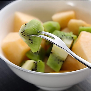 Stainless Steel Forks Set, Forks for Oyster and Shellfish, Appetizers Tasting Forks, Cocktail Salad Dessert Fruit Forks for Birthday Wedding Party Travel (6 Pcs)