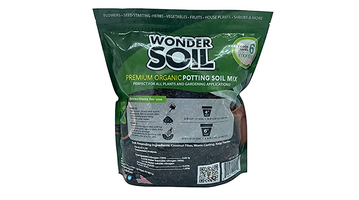 Wonder Soil Organic Potting Soil | Expandable Coco Coir for Garden Success