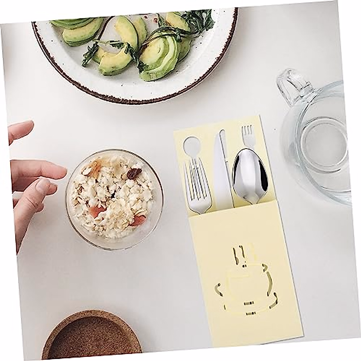 NOLITOY 8 Pcs Teapot Cutlery Bag Xmas Cutlery Bag Holiday Silverware Utensil Holder for Party Silverware Pouch Bag Flatware Holder Bag Christmas Silverware Bags Felt Cloth Tableware Sleeve