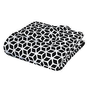 Chic Home Black Reversible Bed in a Bag Duvet Cover Set, King Size (3 Piece), Elizabeth - Geometric Diamond Print Design Microfiber Bedding with Zipper Closure - Duvet & Pillow Shams