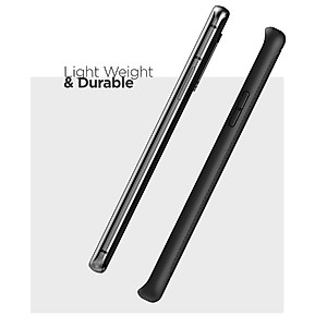 ENCASED OnePlus 7 Pro Case (Thin Armor) Slim Fit Flexible Grip Phone Cover - Black