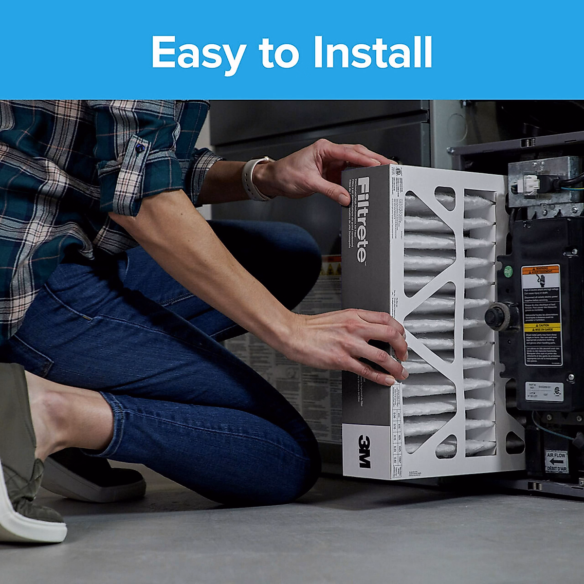 Filtrete 20x25x2 AC Furnace Air Filter, MERV 11, MPR 1000, Micro Allergen Defense, 3-Month Pleated 1-Inch Electrostatic Air Cleaning Filter, 4 Pack (Actual Size 19.8 x 24.81 x 1.81 in)