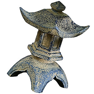 Yardwe Miniature Pagoda Statue Zen Garden Pagoda Mini Pavilion Pagoda for Chinese Japanese Micro Landscape Plant Pot Bonsai Aquarium Decoration