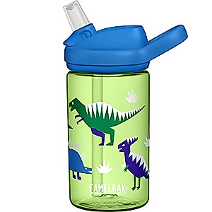 CamelBak Eddy+ Kids BPA-Free Water Bottle with Straw, 14oz, green, Model Number: 2282301040