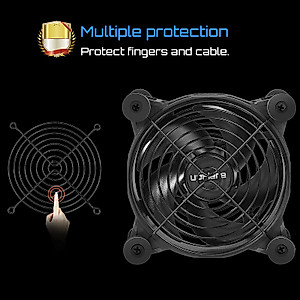 novonest 120mm Fan,USB Powered Fans Quiet computer cooling 5v Fan,Black,for PC/Xbox/Playstation/TV Box etc.,U1203