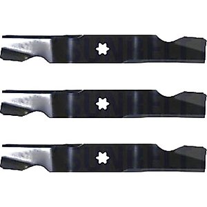 (3 Pack) Premium Medium Lift - Notched Replacement XHT Lawn Mower Blade Fits Toro/Wheel Horse 1120316 | 17.9" x 2.5" / 6 Pt. Star Hole