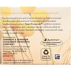 Aveeno Smart Essentials Nighttime Moisture Infusion Facial Moisturizer, 1.7 Ounce