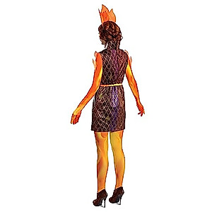 Ember Costume, Official Disney Pixar Elemental Costume for Adults, Size Large (12-14)