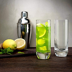 Nude Glass Big Top Set of 4 Highball Glasses 11.5oz Lead-Free Crystal (Set of 4) 64152-1100888