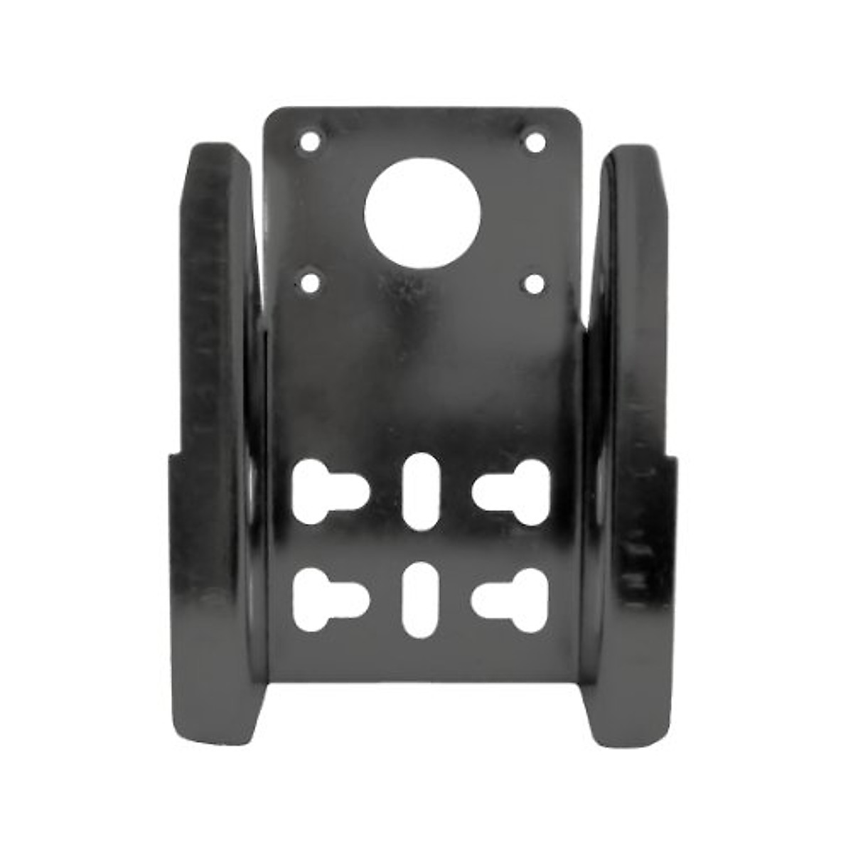 OneGrill Chrome Steel Universal Style Grill Rotisserie Mounting Bracket Set with Integrated Aluminum Heat Shield