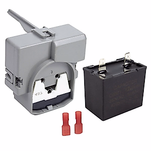2319792 W10189190 W10197428 QD TSD2 Refrigerator Start Device Combination W10662129 Capacitor Compatible with Kenmore Electrolux Whirlpool Freezer Compressor Start Relay 241527803 241941003 2255198