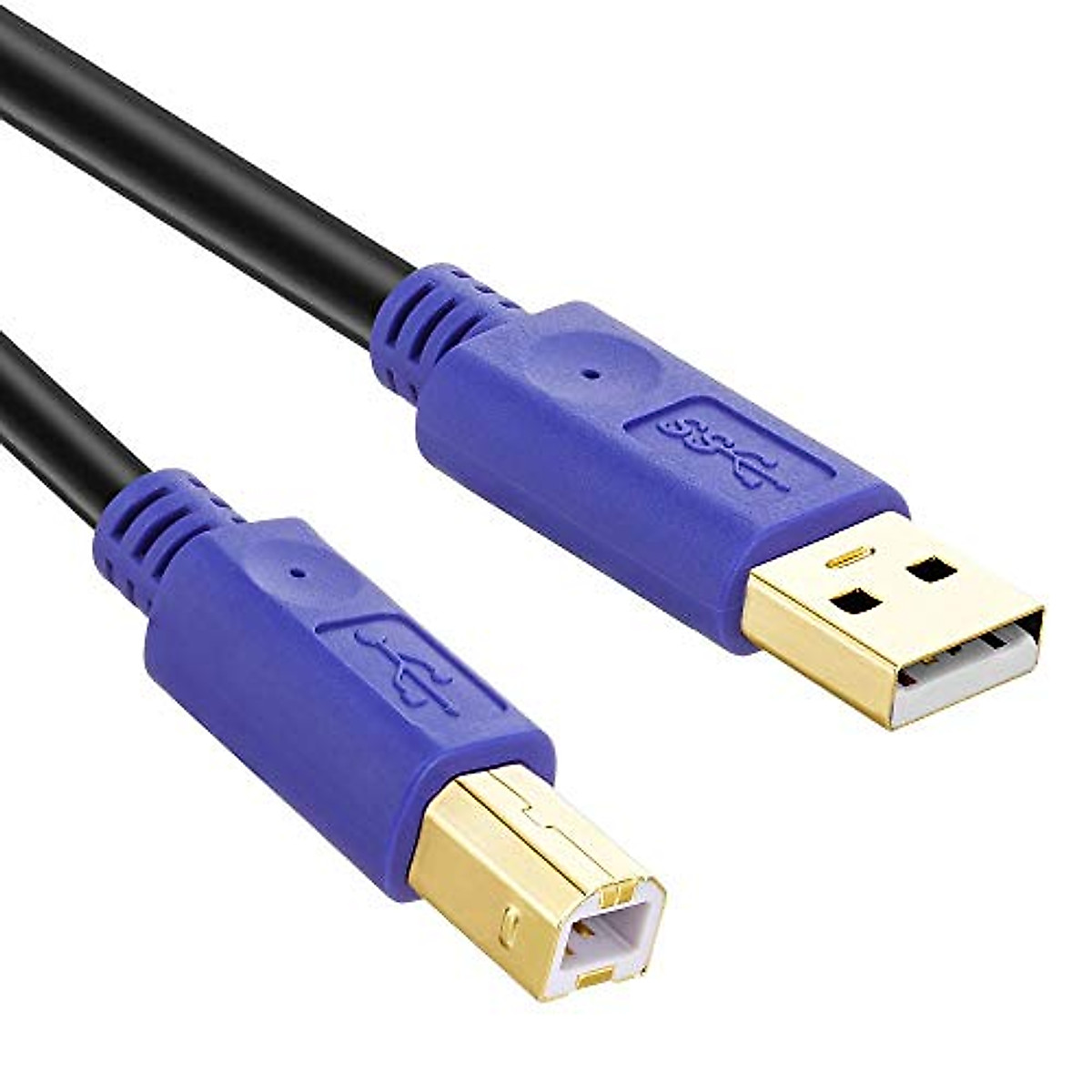 Printer Cable 20Ft, TanGuYu 20Feet Hi-Speed USB 2.0 Type A Male to Type B Male Printer Scanner Cable for HP, Canon, Lexmark, Epson, Dell, Xerox, Samsung etc