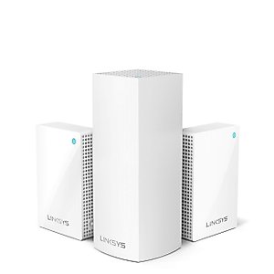 Linksys Velop Plug-in Home Mesh WiFi System, Up to 5,000 Sq. Ft, WiFi 5 Router + WiFi Extender Bundle - WHW0203P