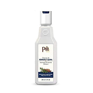 Pili Natural Rosemary and Quinine Shampoo - Strengthens Hair Follicles, Promotes Scalp Health & Hair Growth. 8.4 fl. oz.