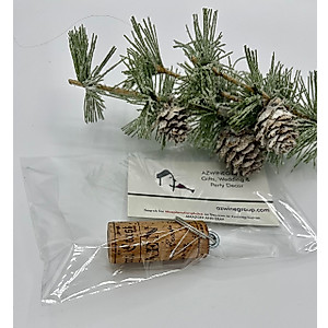 Wine Cork Floating Key Chain, single wine cork keychain- wine-KC (single keychain)