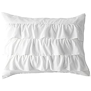 Latitude Ruby Ruffle Comforter Set, Twin, White