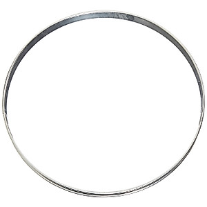 Matfer Bourgeat 371618 Plain Tart Ring, Silver