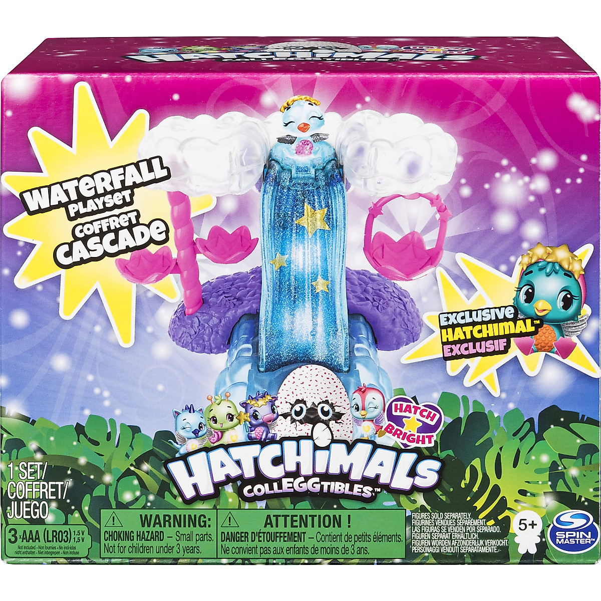 Hatchimals CollEGGtibles, Waterfall Playset with Lights and an Exclusive Season 4 CollEGGtible, for Ages 5 and Up